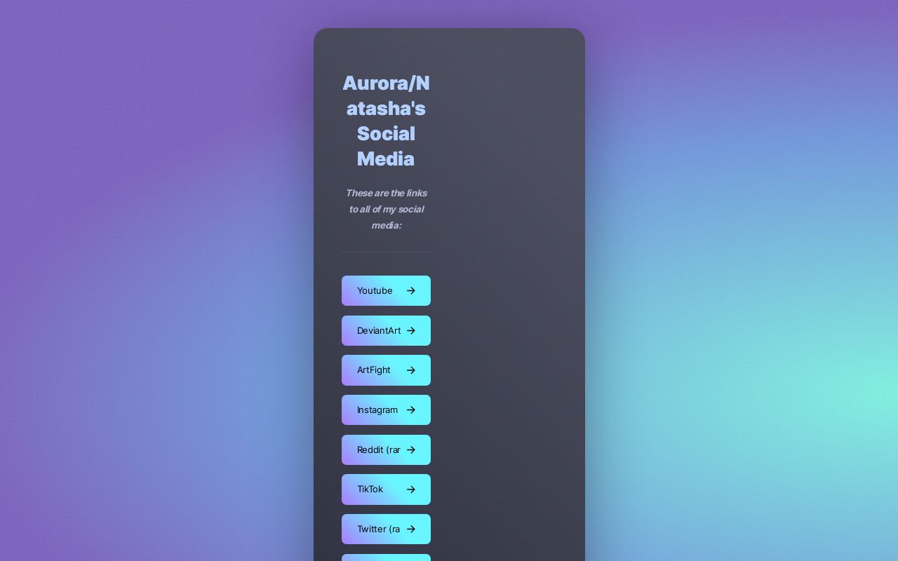 Aurora's Social Medias